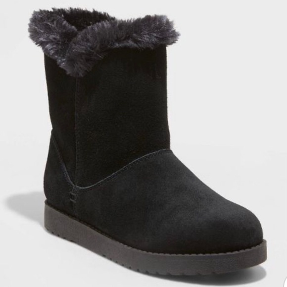 Universal Thread | Shoes | Universal Thread Cat Black Suede Shearling ...
